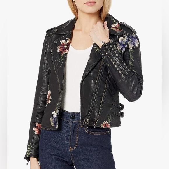 Blank NYC | Jackets & Coats | Blank Nyc Floral Leather Jacket | Poshmark